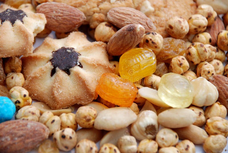 Roasted nuts and sweets stock photo. Image of close, fresh - 27371782
