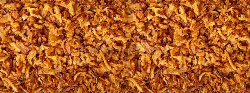 Roasted Onion, Dry Onion Pieces, Crispy Fried Onions Stock Image ...