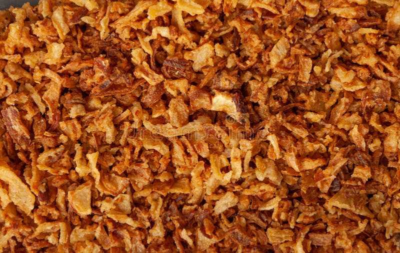 Roasted Onion, Dry Onion Pieces, Crispy Fried Onions Stock Photo ...