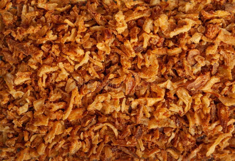 Roasted Onion, Dry Onion Pieces, Crispy Fried Onions Stock Image ...