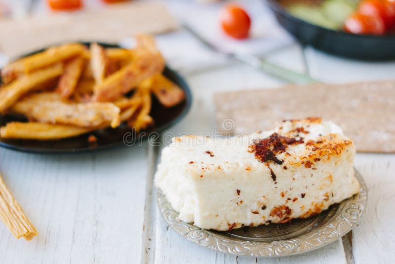 Roasted Paneer on a Metal Plate, Ready To Eat Stock Photo - Image of ...