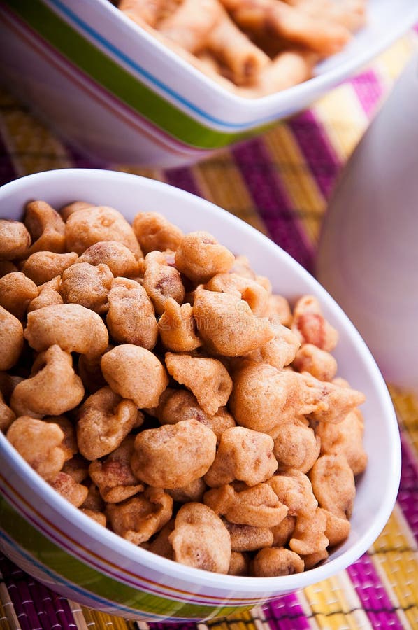 Roasted Peanuts Snack in Bowl Stock Photo - Image of healthy ...