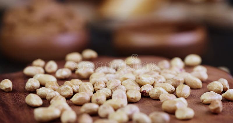 Roasted Peanuts Spinning during Cooking, Close Up Stock Footage - Video ...