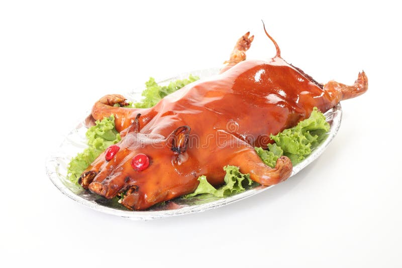 Roasted pig stock photo. Image of meat, crispy, gourmet - 26256230