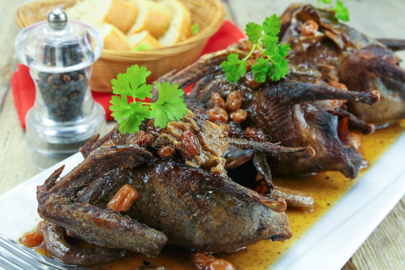 Roasted pigeon wings stock photo. Image of baked, cooking - 43558934