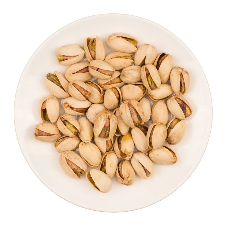 Roasted Pistachio Nuts in Plate, Stock Image - Image of nuts, roasted ...