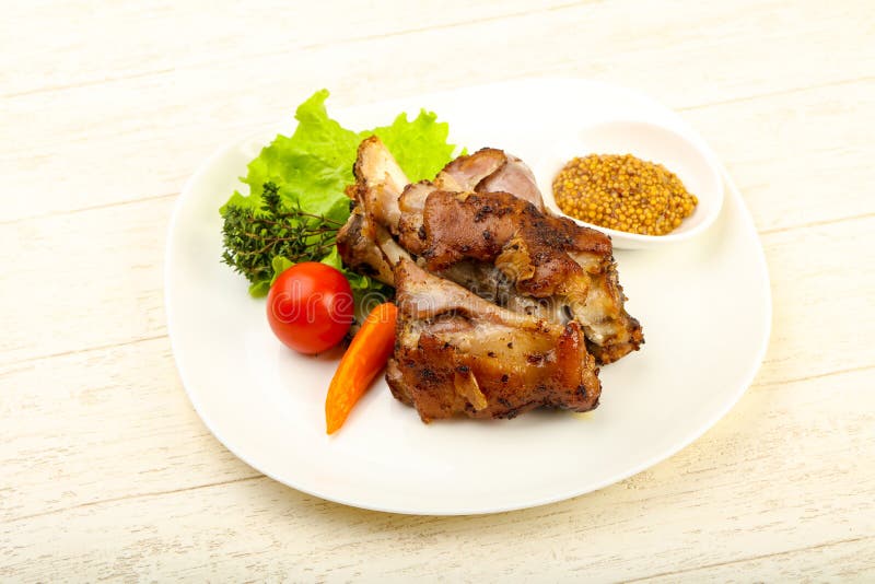 Roasted pork knee stock photo. Image of bone, gourmet - 135156210