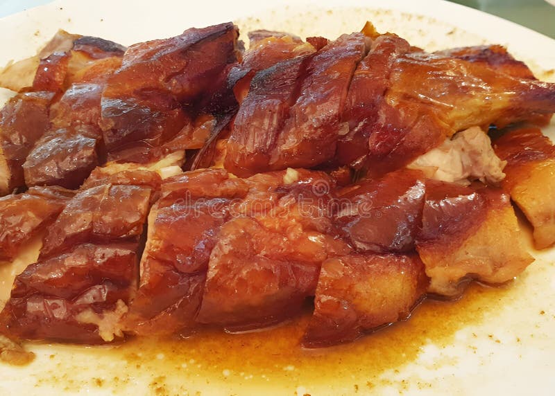 Roasted Pork Ribs with Sauce Stock Photo - Image of gourmet, barbecue ...