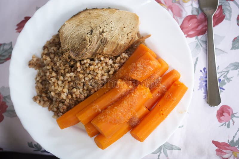 Roasted pork shoulder stock image. Image of loin, paper - 88622085