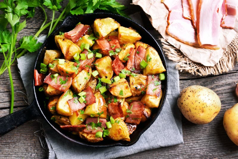 Roasted potato, top view stock image. Image of dinner - 83200275