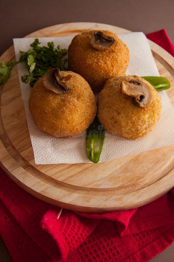 Roasted potato zrazy stock image. Image of cooking, appetizer - 72965807