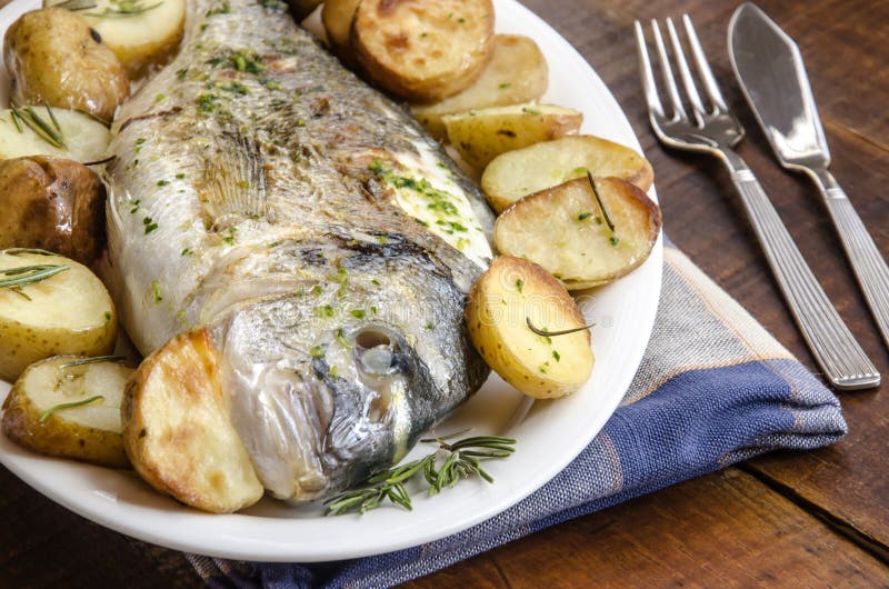 Roasted potatoes stock image. Image of potatoes, diet - 55853009