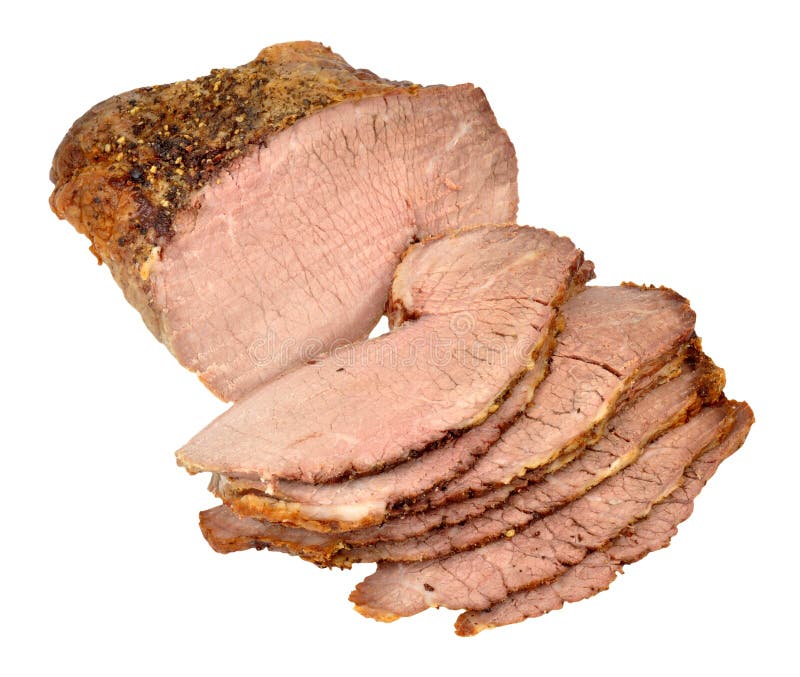 Roast Ham Joint stock photo. Image of joint, white, isolated - 36356674