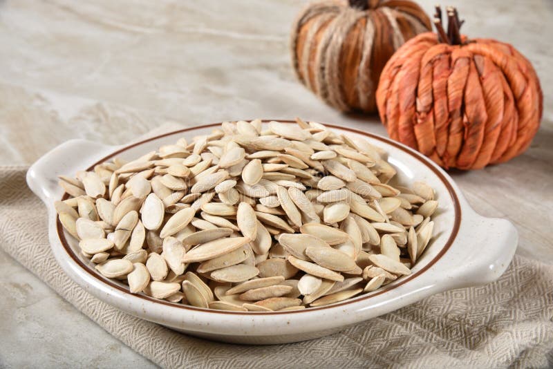 Roasted Pumpkin Seeds stock photo. Image of toasted - 127367672