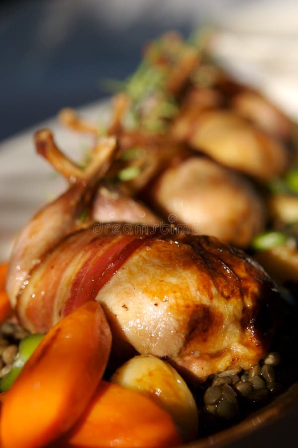 Roasted Quail stock image. Image of delectable, delicious - 3243749