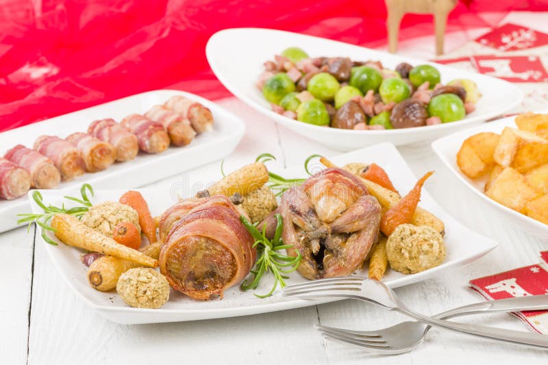 Roasted Quail stock photo. Image of christmas, lunch - 50525850