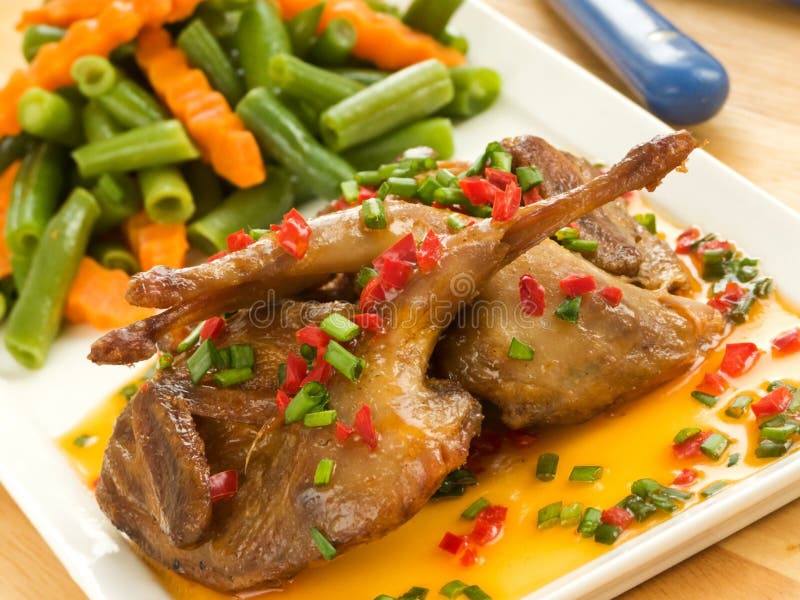 Roasted quails stock image. Image of prepared, nutrition - 13780153
