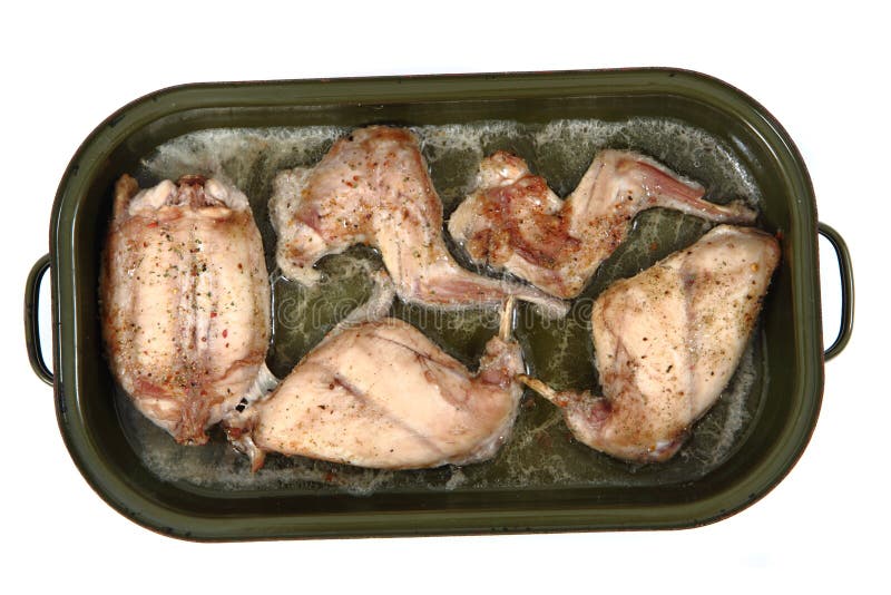 Roasted rabbit meat stock image. Image of cooking, appetizing - 21914323