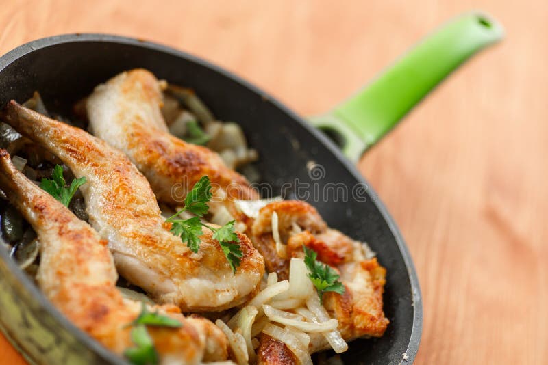 Roasted rabbit stock image. Image of iron, food, dinner - 33911909