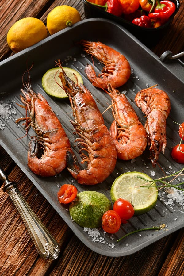 Roasted Red Prawns Ingredients Around Stock Photos - Free & Royalty ...