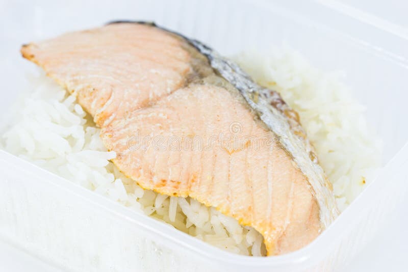 Roasted salmon stock photo. Image of meal, white, food - 47158670