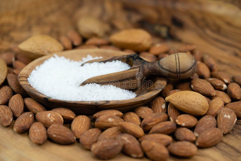 Roasted salted almonds stock image. Image of almonds - 271208583