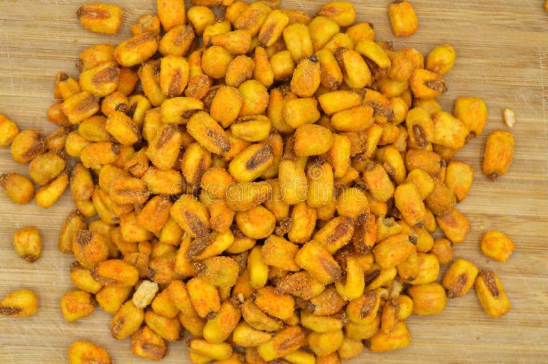 Roasted Salted Corn With Sauce Stock Image - Image of corn, background ...