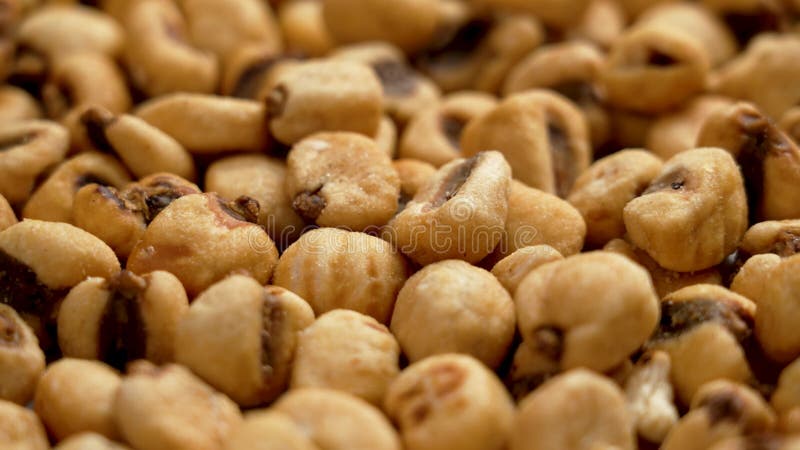 Roasted Salted Maize Snack. Fried Crispy Corn Kernels Stock Video ...