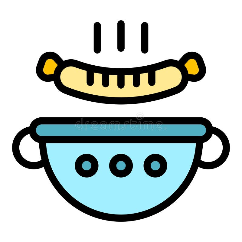 Roasted Sausage Icon Vector Flat Stock Vector - Illustration of market ... Roasted Sausage Icon Vector Flat Stock Vector - Illustration of market ...