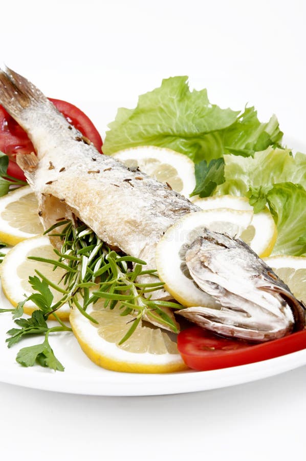 Roasted Sea Bass stock image. Image of light, ingredient - 25294029