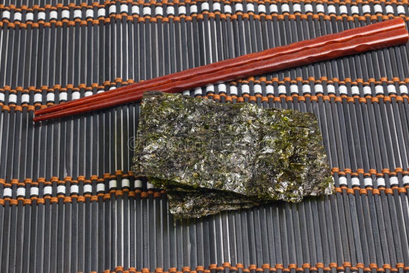 Roasted Seaweed Snack (kim Nori) Stock Image - Image of organic ...