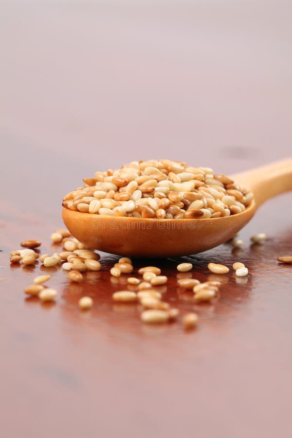 Roasted sesame seeds stock image. Image of copyspace - 15923459