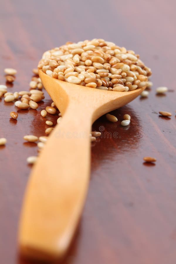 Roasted sesame seeds stock photo. Image of aromatic, close - 16306352