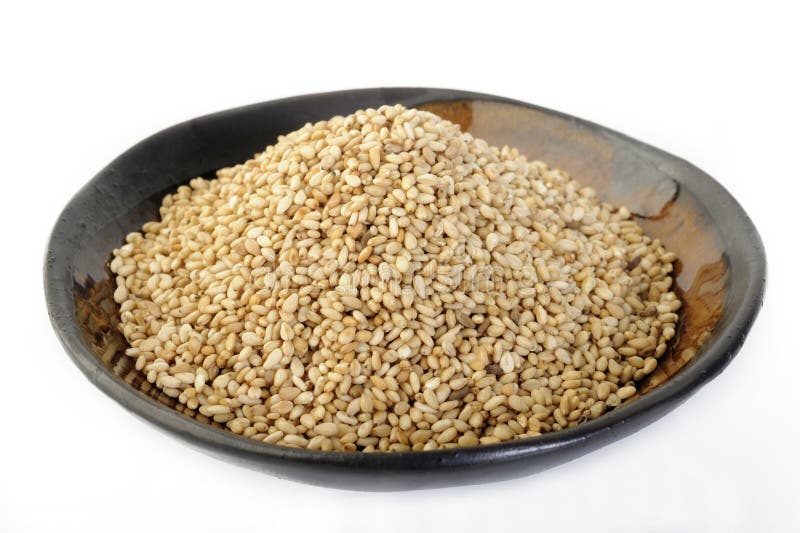 Roasted sesame seeds stock image. Image of sesame, star - 76398297