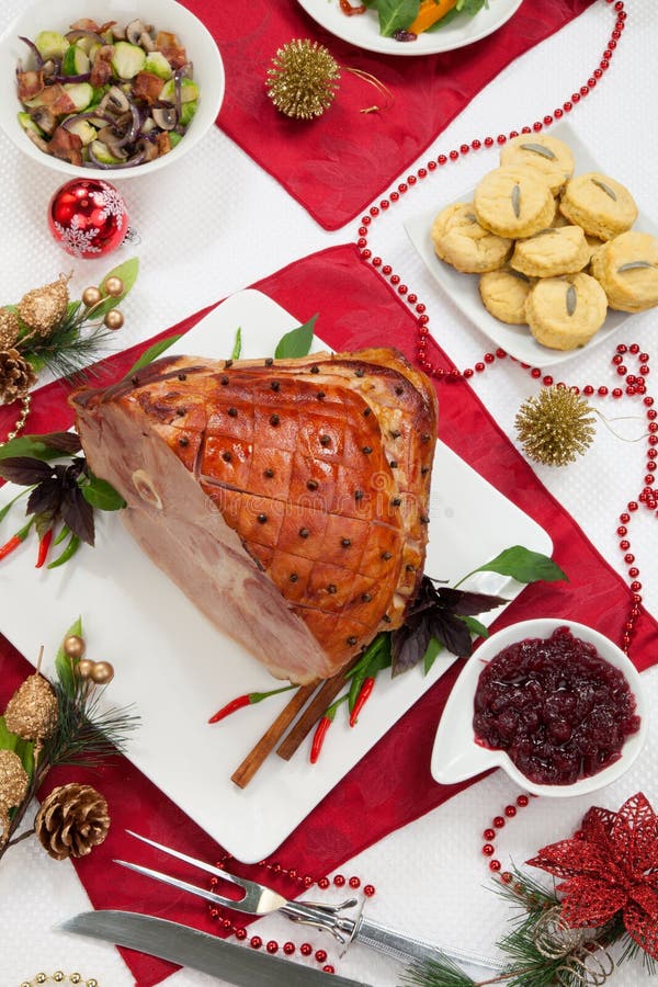 Roasted Spiced Ham stock image. Image of glazed, cloves - 28115037