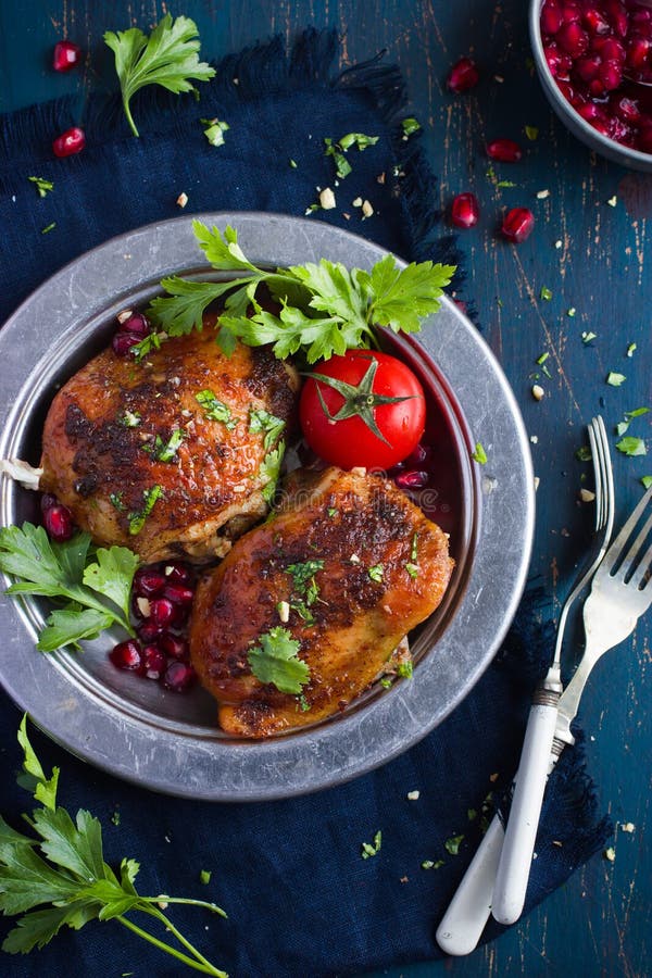 Roasted spicy chicken stock photo. Image of country, holiday - 66113234