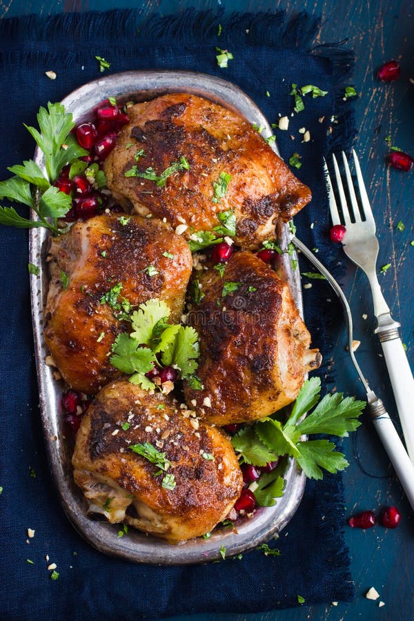 Roasted spicy chicken stock image. Image of culinary - 69521211