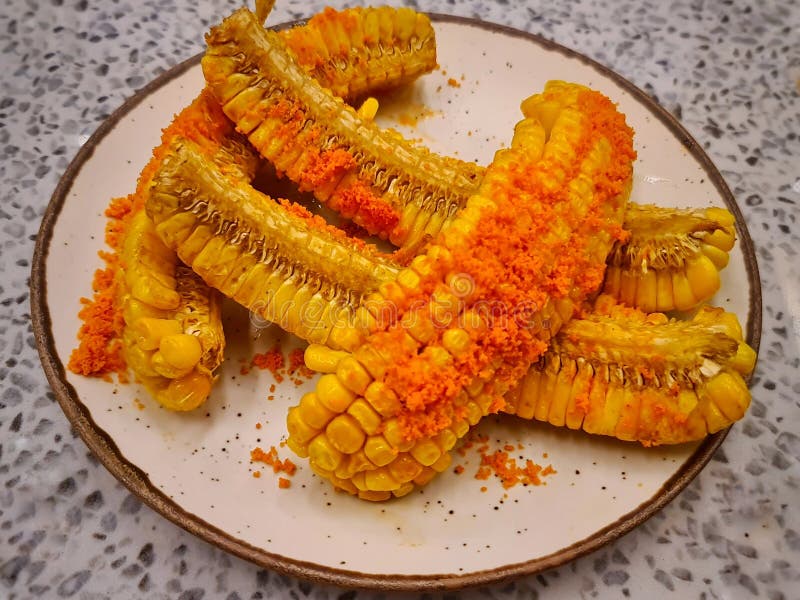 Roasted sweet corn stock photo. Image of closeup, delicious - 277302410