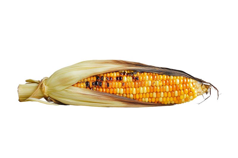 Roasted Sweet Corns Isolated on Transparent Background, Roasted Corn ...