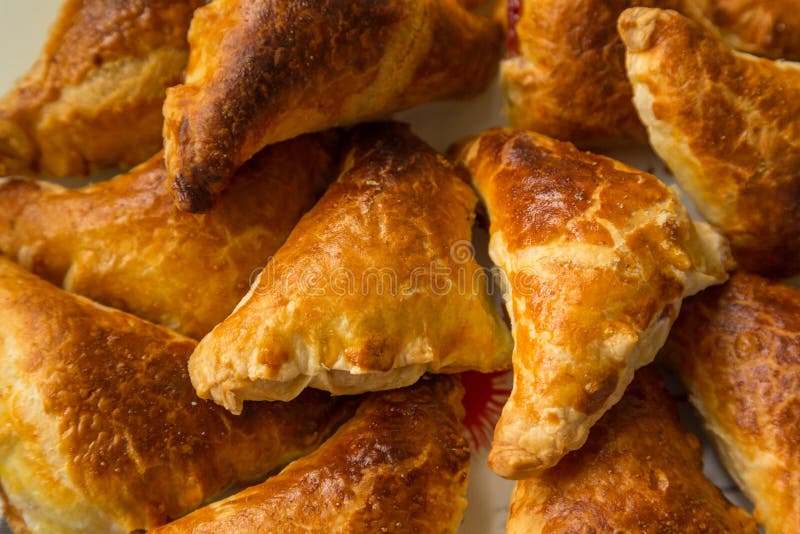 Roasted Triangles with Cherries. Stock Photo - Image of cherry, eating ...