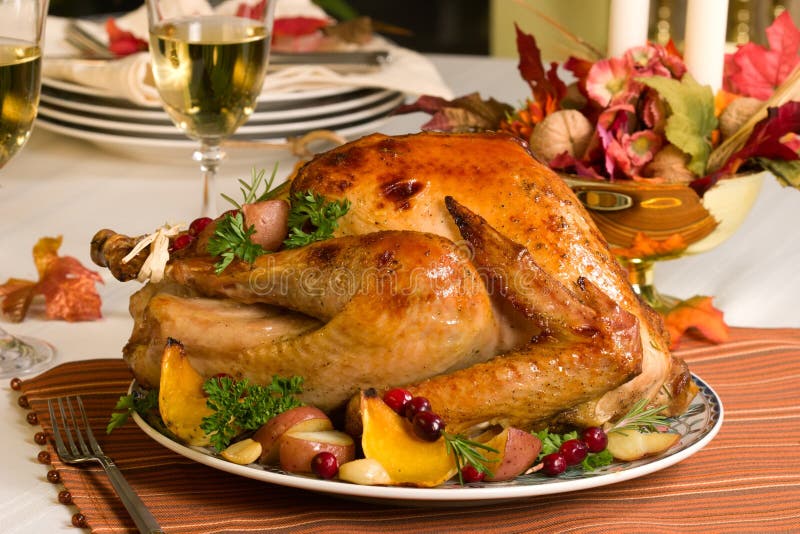 Roasted turkey stock image. Image of champagne, gourmet - 5748799
