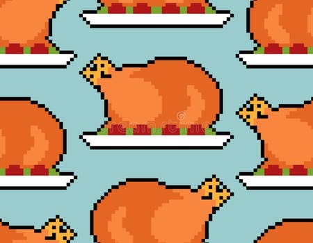 Turkey Pixel Art Stock Illustrations – 377 Turkey Pixel Art Stock ...