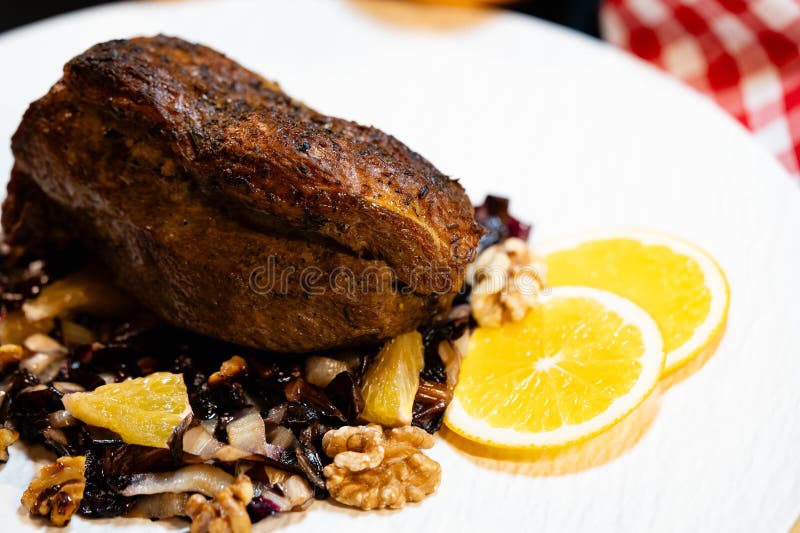 Roasted veal shoulder stock photo. Image of grill, calves - 291113420