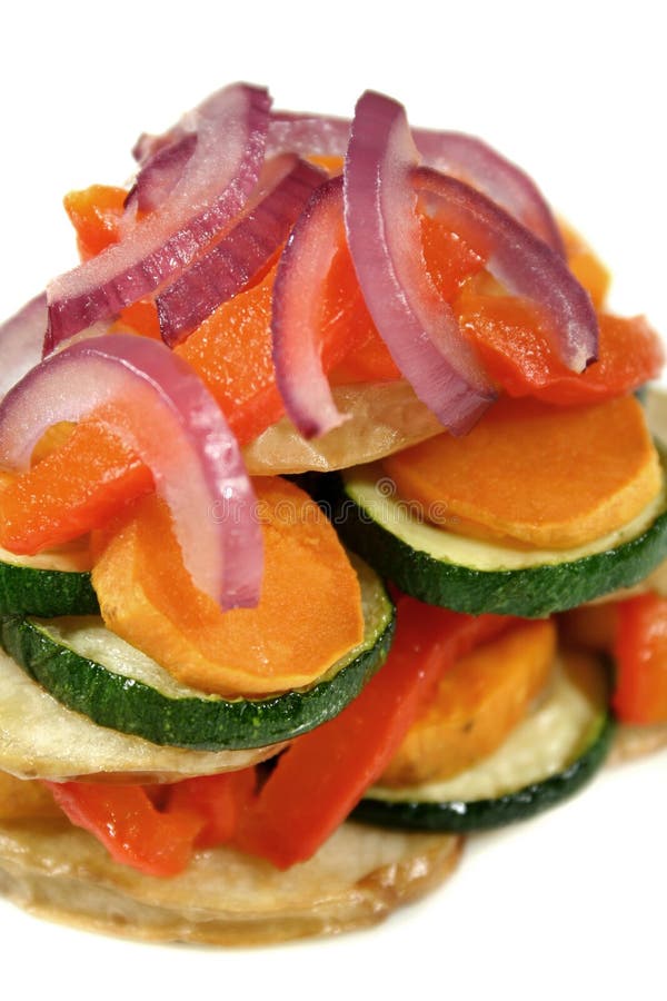 Roasted Vegetable Stack 2 stock image. Image of dieting - 1827573