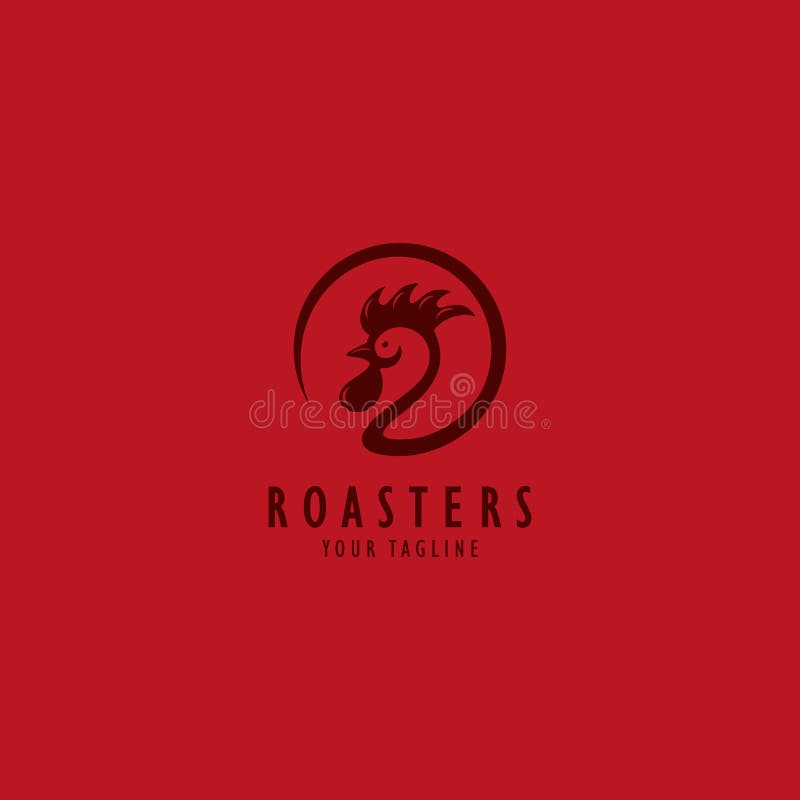 Roaster Logo Design Template Inspiration Stock Vector - Illustration of ...