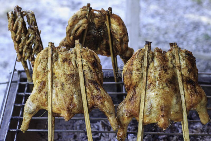 Roasting chicken stock image. Image of barbecue, lunch - 35066419