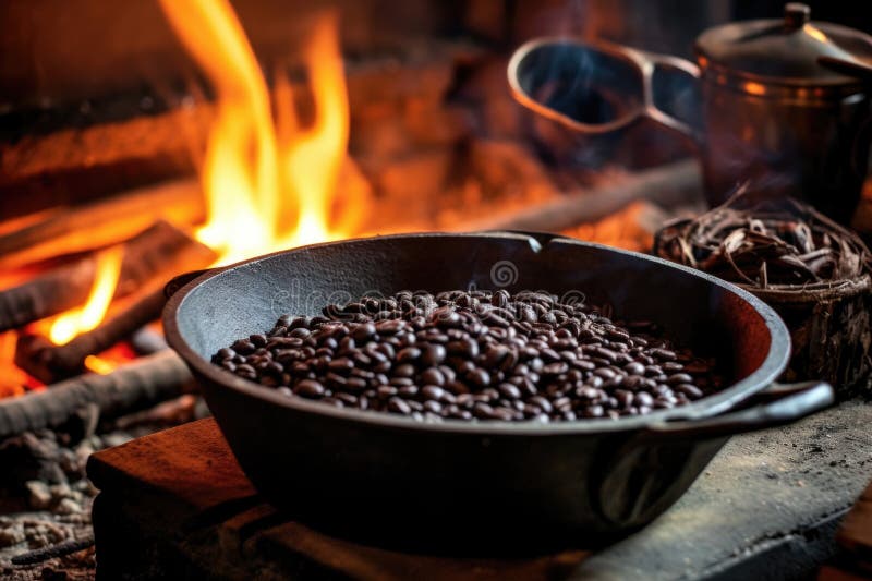 Roasting Coffee Beans Stock Illustrations – 2,027 Roasting Coffee Beans ...