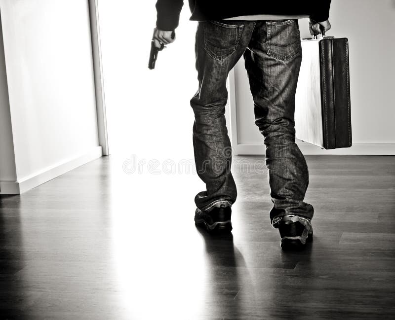 Robber stock photo. Image of stealing, black, assasin - 16567312