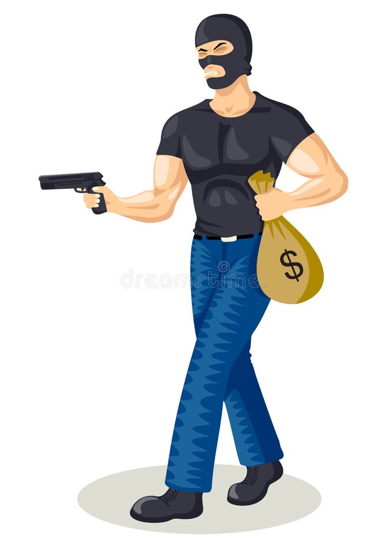 Bank Robber Cartoon Stock Illustrations – 1,344 Bank Robber Cartoon ...