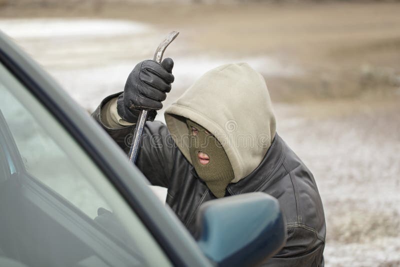 Car thief stock image. Image of criminal, secure, male - 23405693